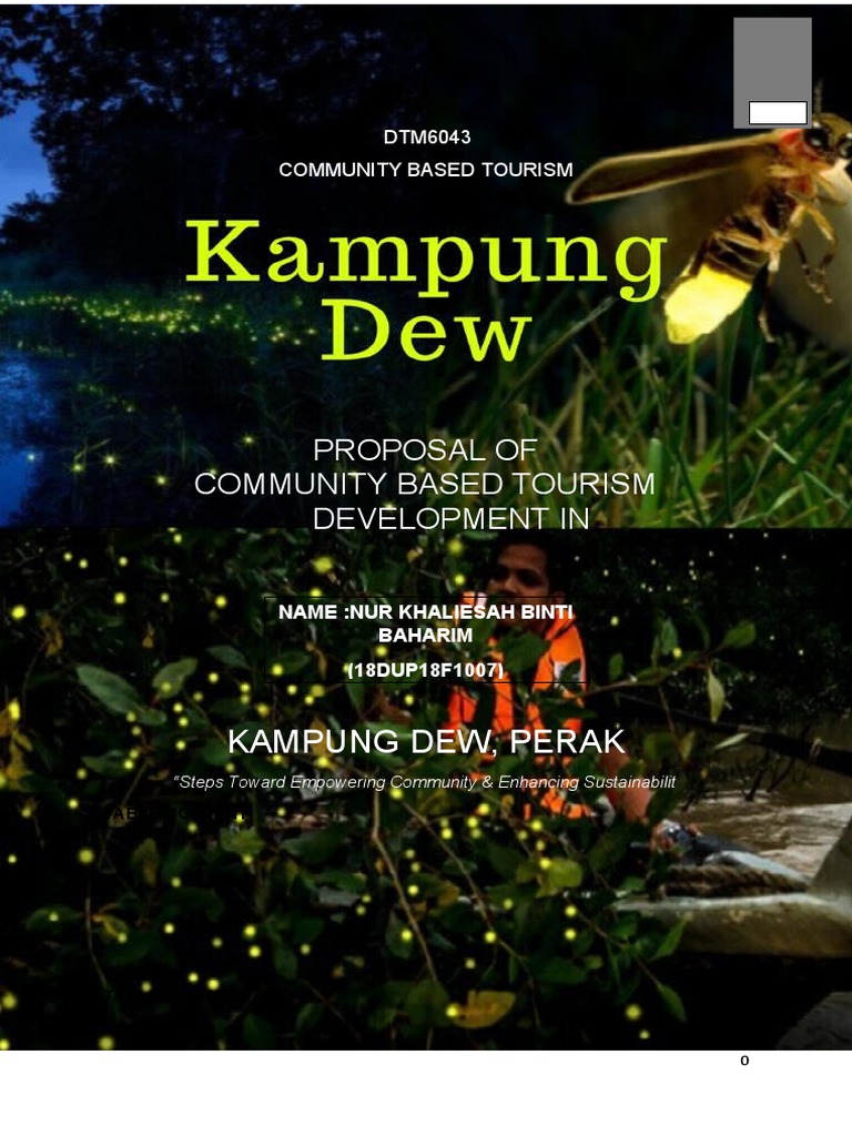 Community-Based Tourism Development Proposal For The Selected Village-In Form Proposal ...