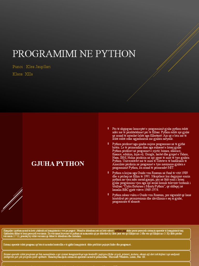 Programimi Ne Python | PDF