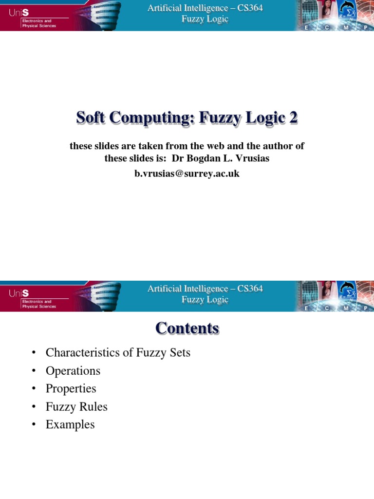 Fuzzy Logic | PDF | Set (Mathematics) | Fuzzy Logic