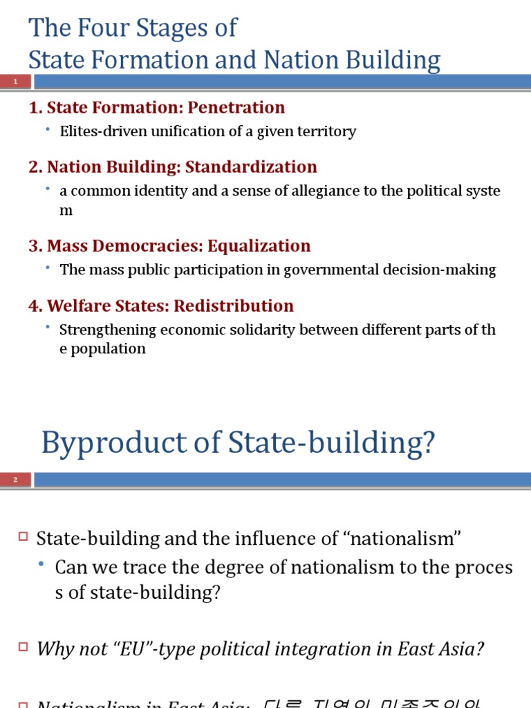 The Four Stages of State Formation and Nation Building | PDF ...
