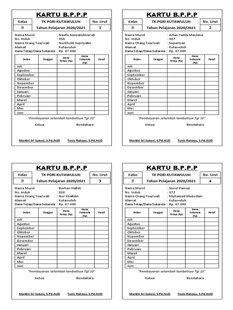 Kartu BP3 | PDF