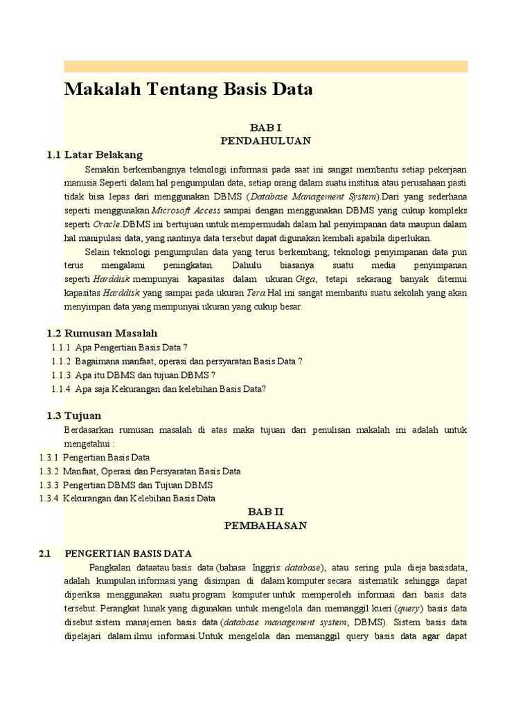 Panduan Lengkap Basis Data dan DBMS | PDF | Komputer | Teknologi & Rekayasa