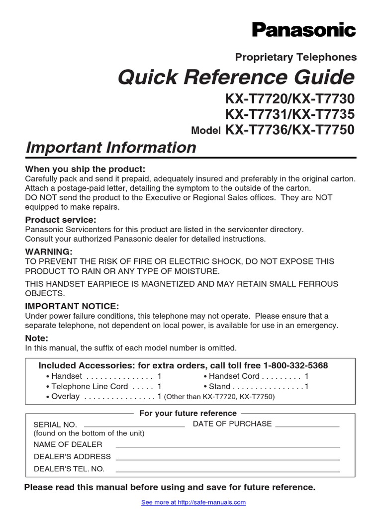Quick Reference Guide: Important Information | PDF | Radio | Electromagnetic Interference