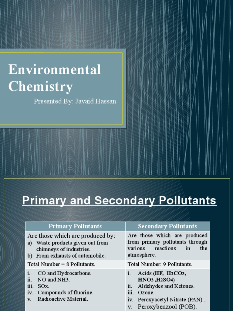 Environmental Chemistry | PDF