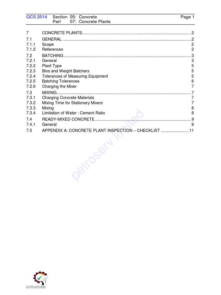 Part 7 - Concrete Plants | PDF | Concrete | Cement