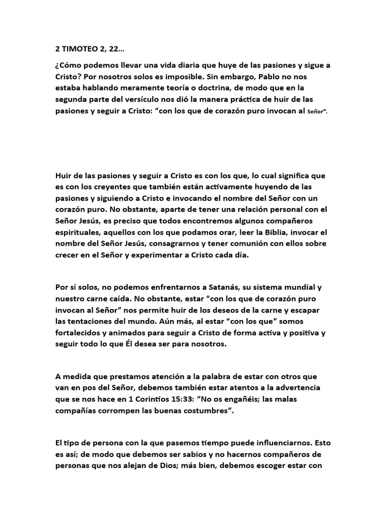 2 Timoteo 2 .22... | PDF