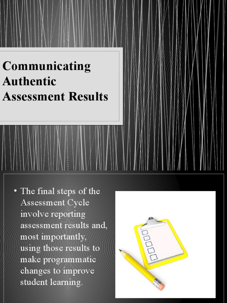 Communicating Assessment Results Effectively | PDF | Learning ...