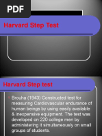 Harvard Step Test | PDF | Heart Rate | Physical Fitness