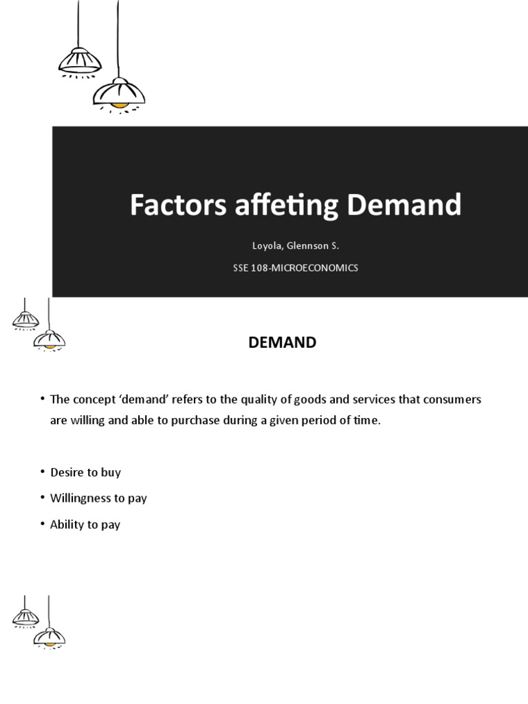 Factors Influencing Demand Dynamics | PDF
