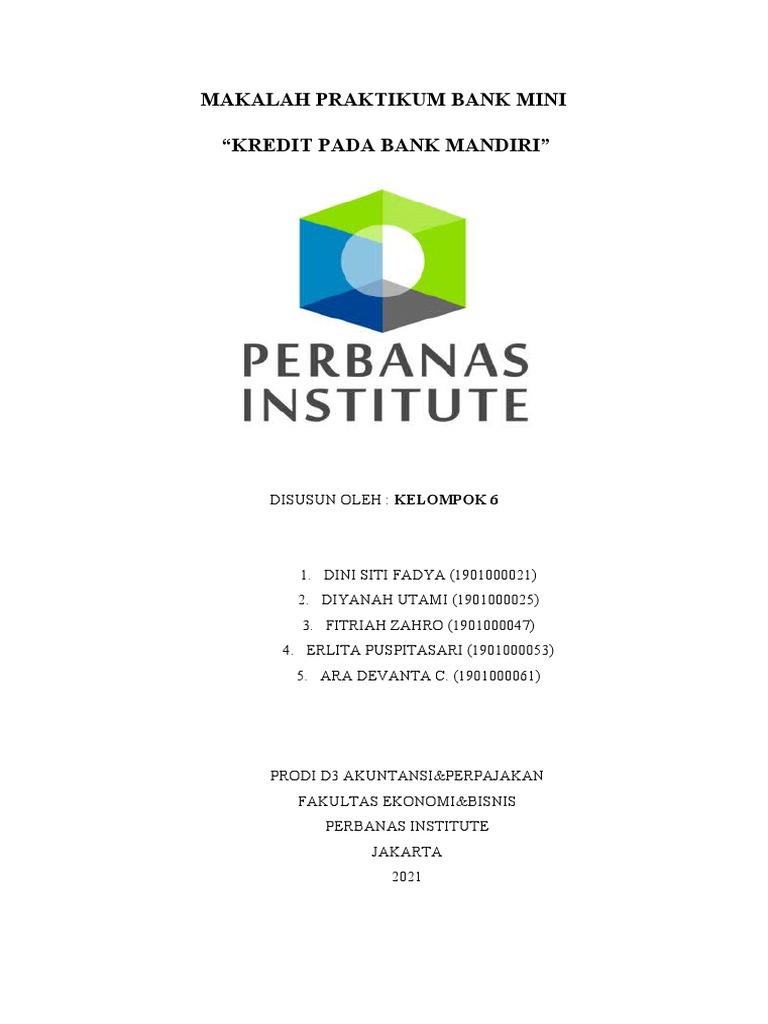 Kredit di Bank Mandiri: Prosedur dan Mekanisme | PDF