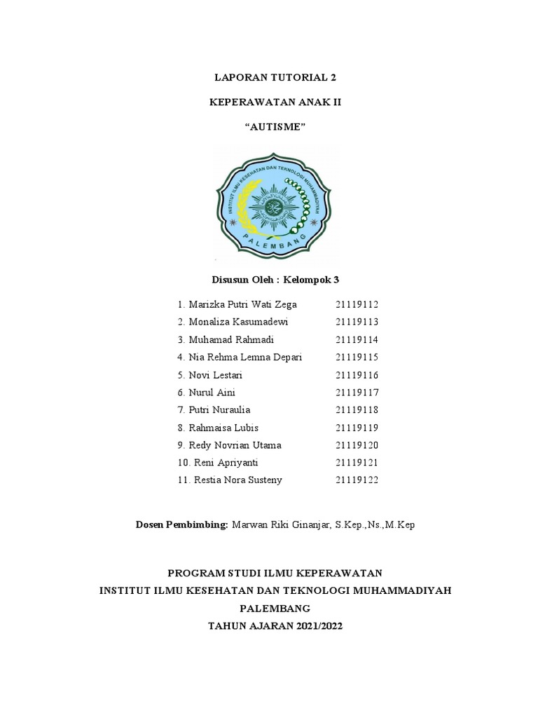 LAPORAN TUTOR KASUS 2 KEL.3 KEP - ANAK II PSIK 5c-Dikonversi | PDF