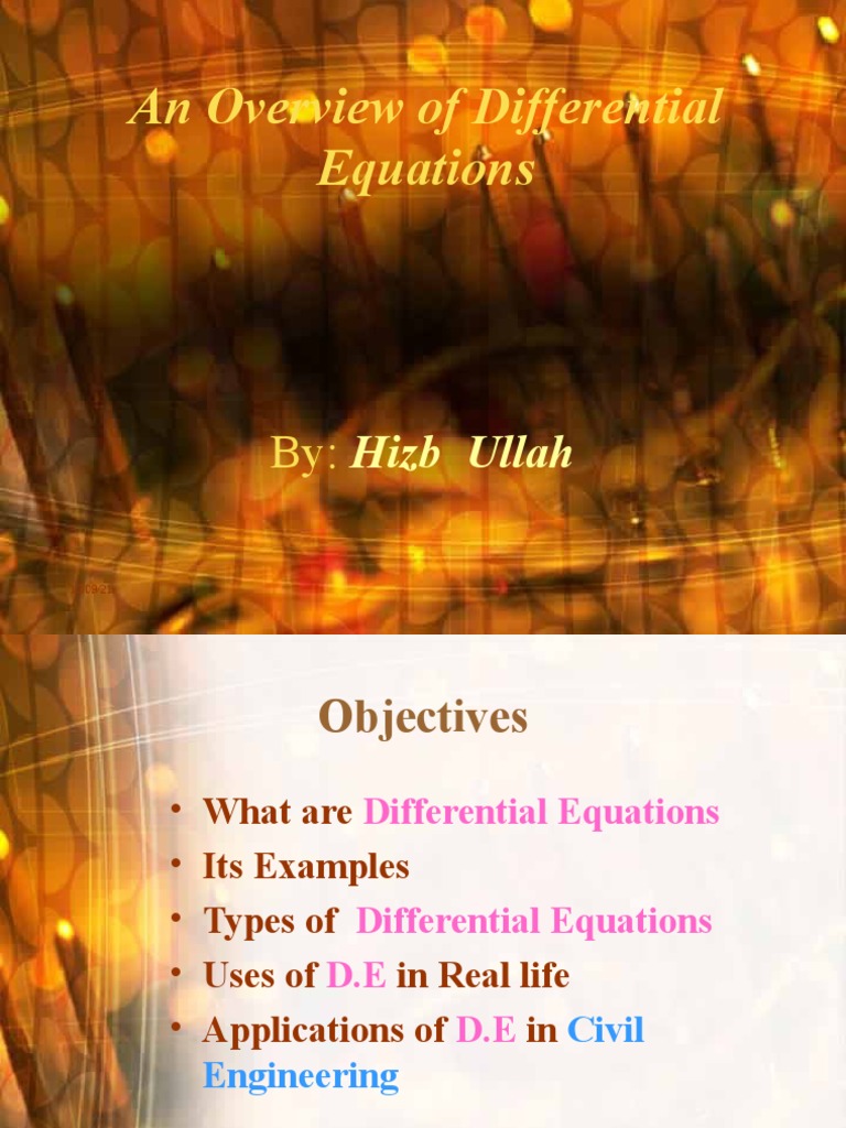 Intro To Differential Equations | PDF | Bending | Beam (Structure)
