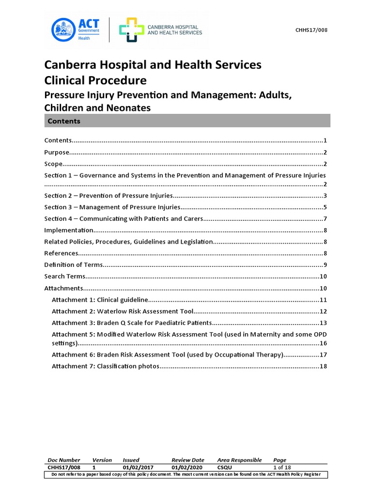 Pressure Injury Prevention and Management | PDF | Evidence Based ...
