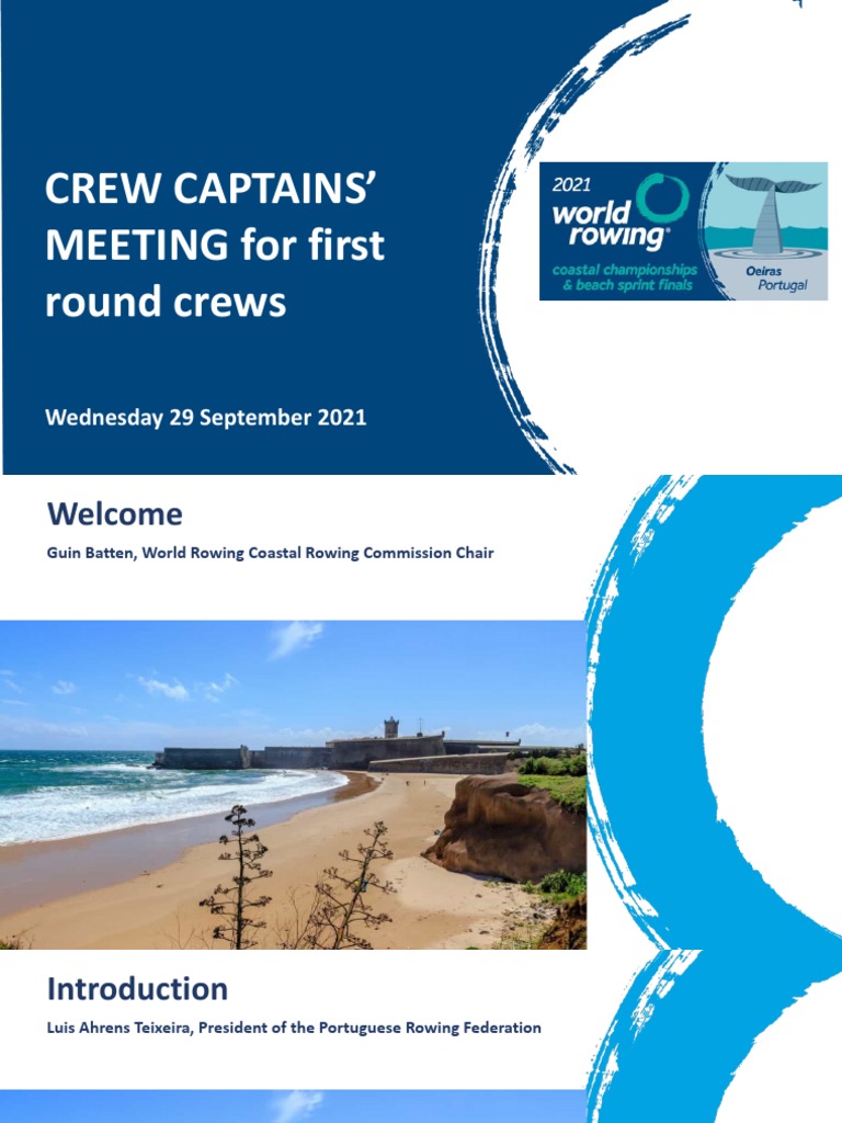 2021 WRCC Captains Meeting V3 | PDF | Rowing (Sport) | Water Sports