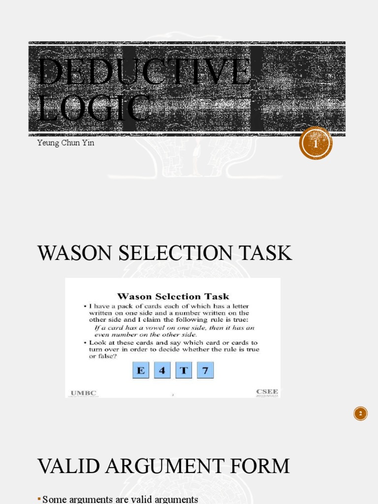 UGED1810-3-Deductive Logic | PDF | Argument | Syntax (Logic)
