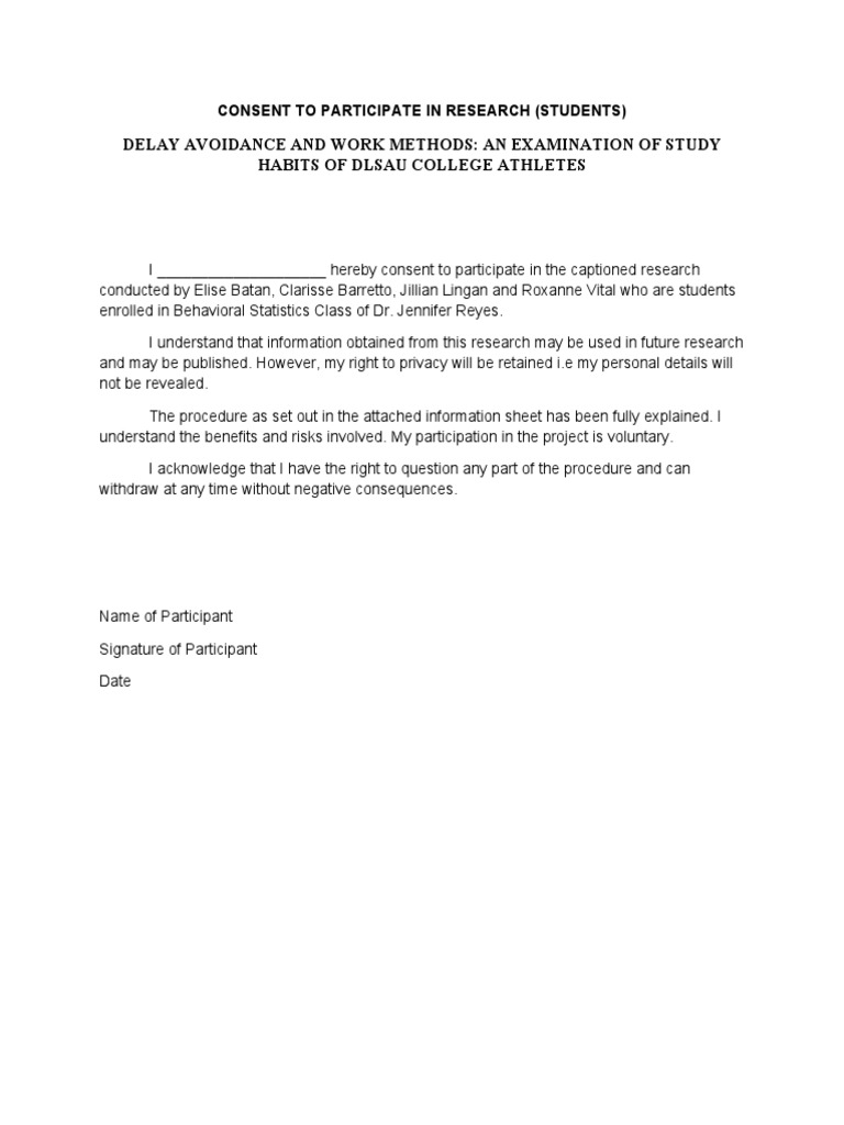 Delay Avoidance and Work Methods: An Examination of Study Habits of ...