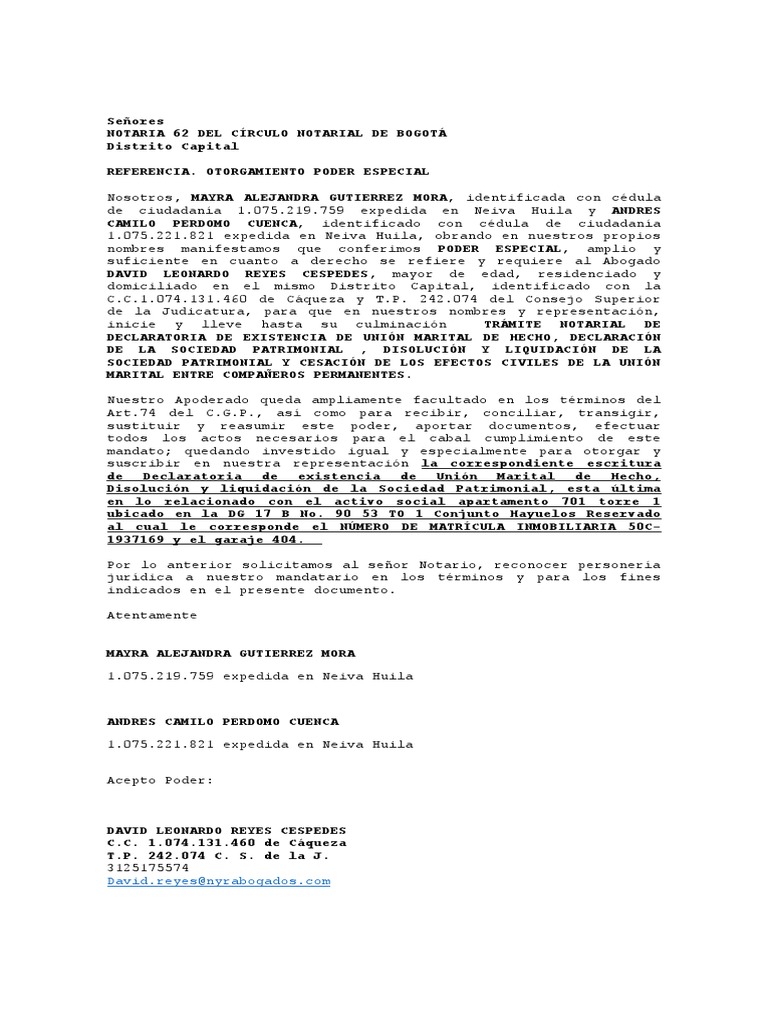 Poder Amplio y Suficiente | PDF