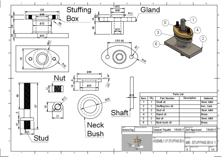 Stuffing Box Assembly | PDF | Rotating Machines | Building Materials