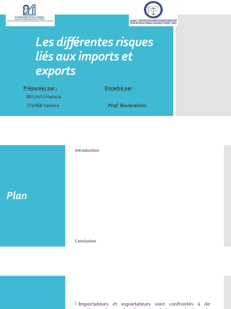 Risques Import Export | PDF | Banques | Risque