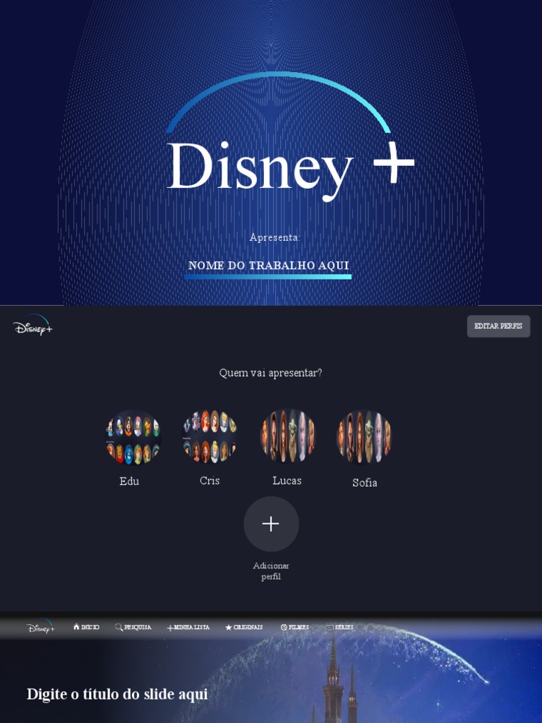 PowerPoint inspiração Disney Plus | PDF