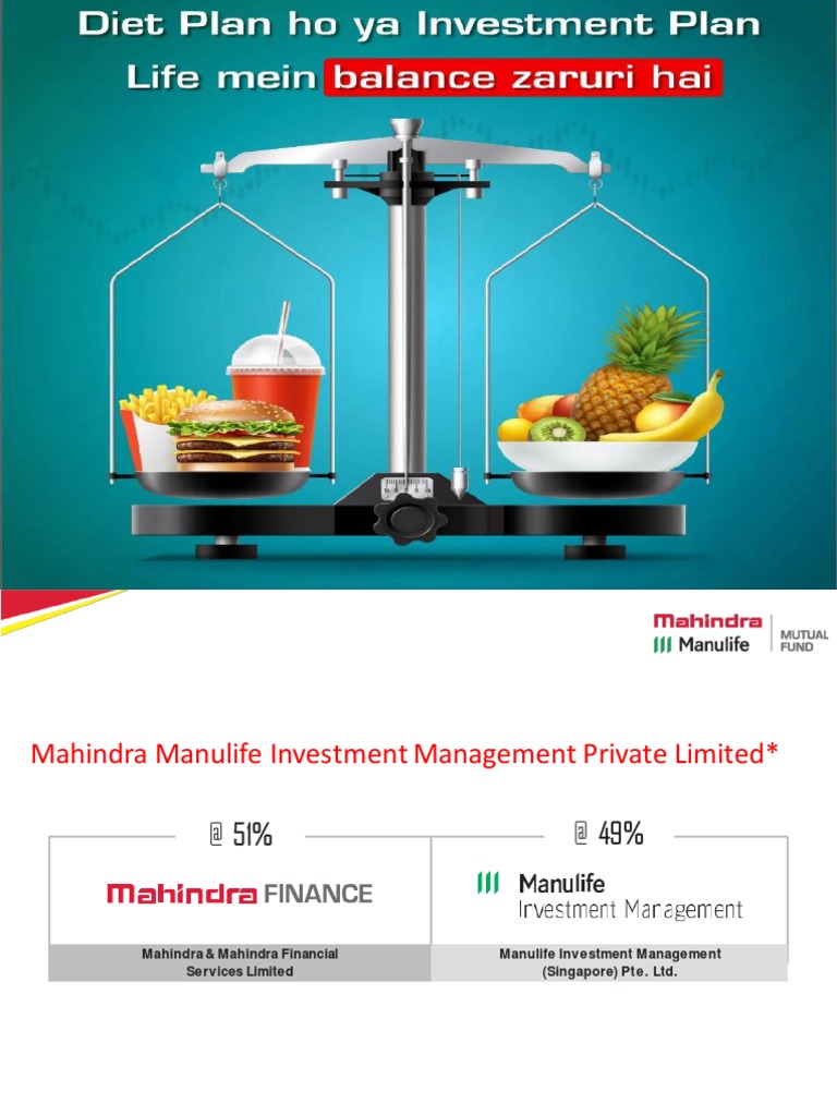 Product PPT - Mahindra Manulife Balanced Advantage Yojana - NFO | PDF ...