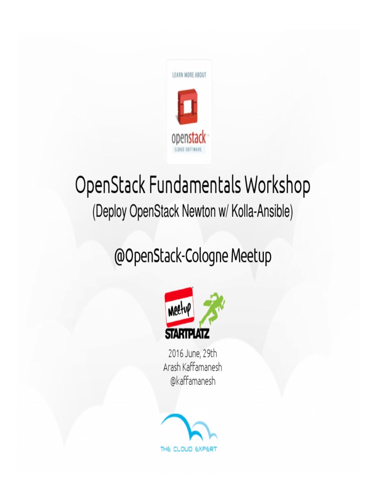 Meetup OpenStack Cologne Fundamentals Workshop | PDF | Open Stack | Information Technology