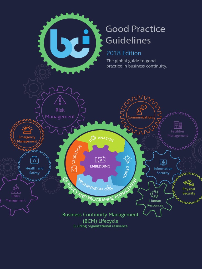 BCI - Good Practice Guidelines-2018 | PDF | Risk | Business