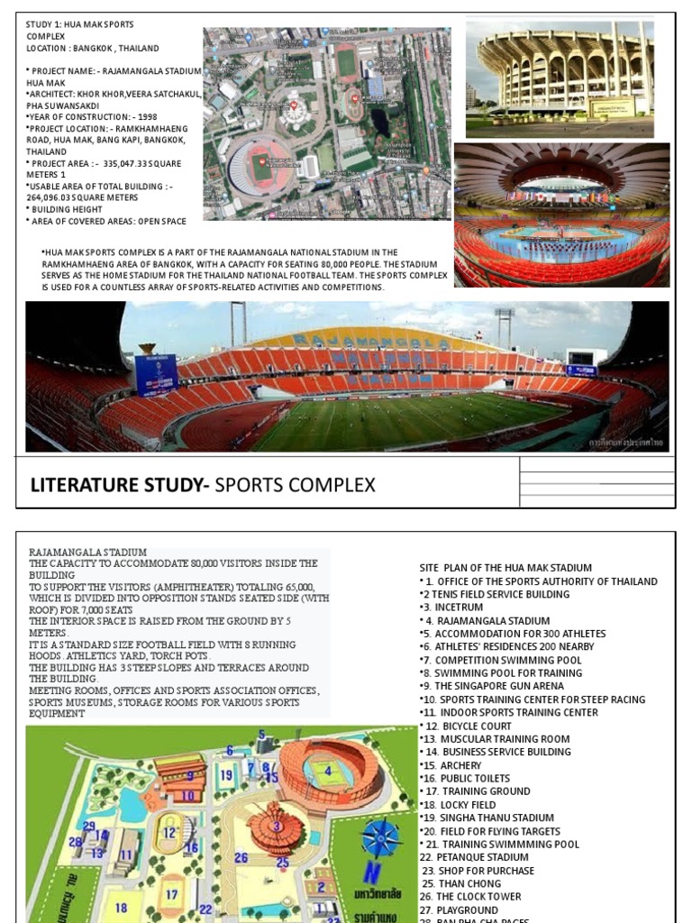 Literature Study - Sports Complex | PDF | Buildings And Structures ...