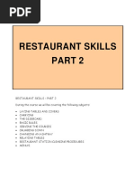 Waiting Staff Training Manual | PDF | Food And Drink | Cooking
