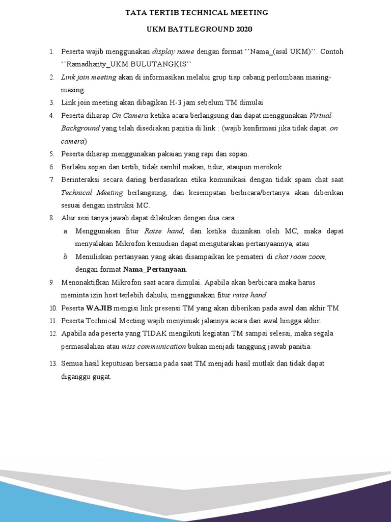 TATIB TM UKM Battleground | PDF