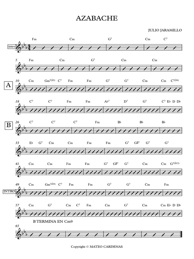 AZABACHE - Partitura Completa | PDF