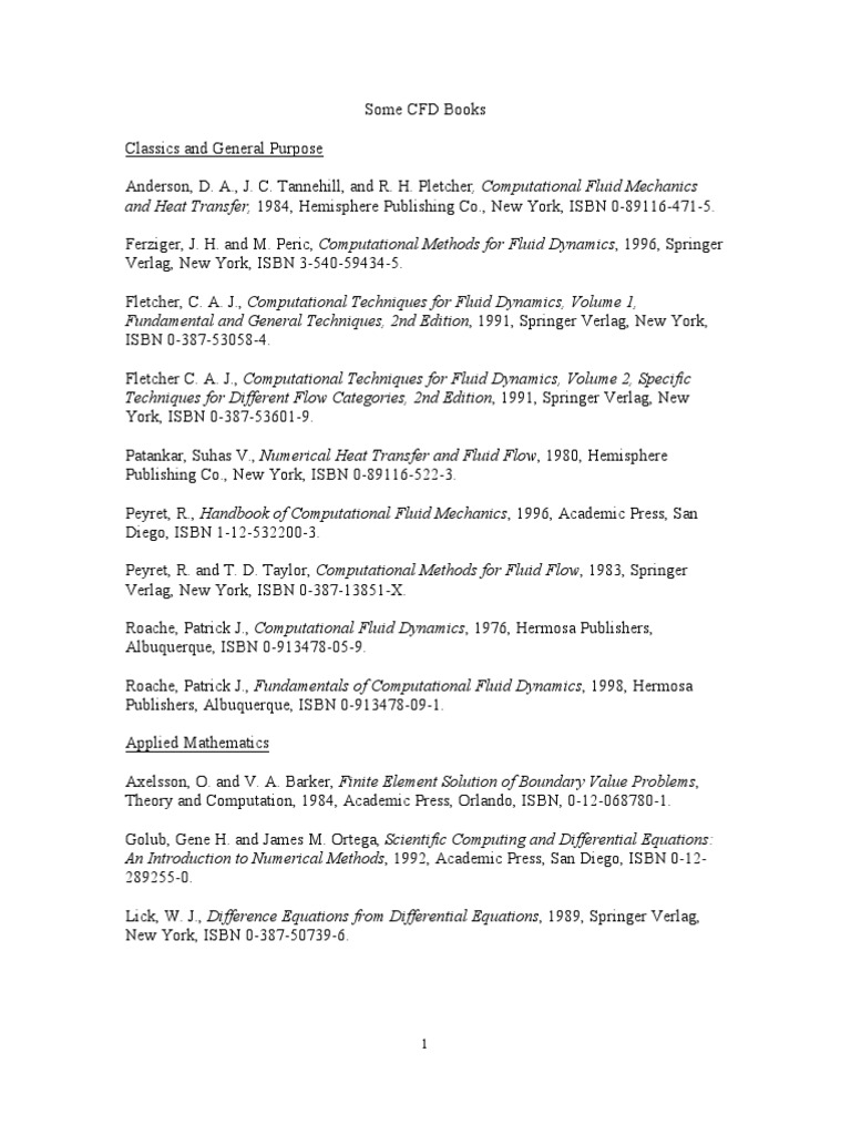 CFD Books | PDF | Computational Fluid Dynamics | Fluid Dynamics
