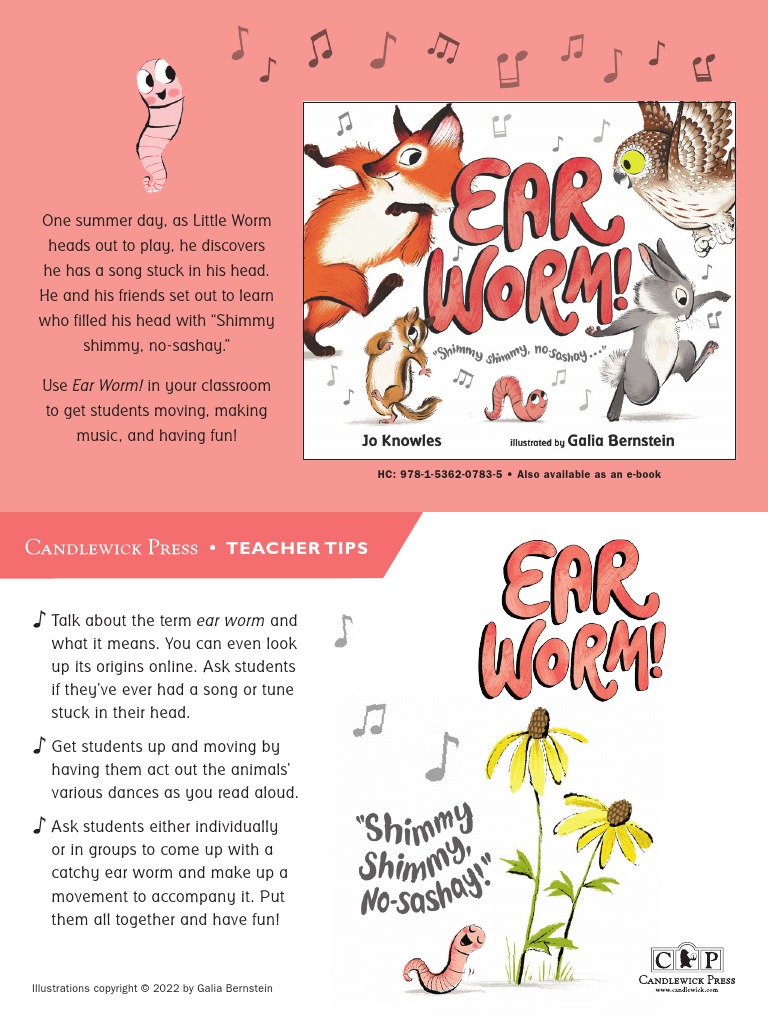 Ear Worm! by Jo Knowles Teacher Tip Card | PDF | Language Arts & Discipline