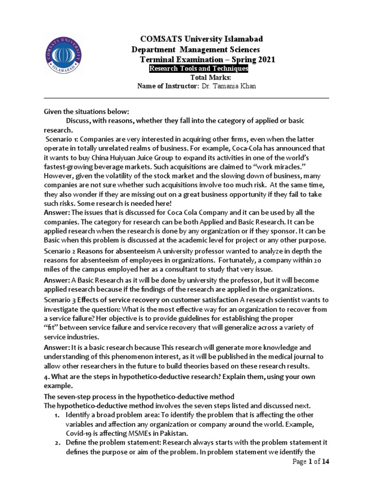 RTT Terminal Practice Question | PDF | Sampling (Statistics) | Validity ...