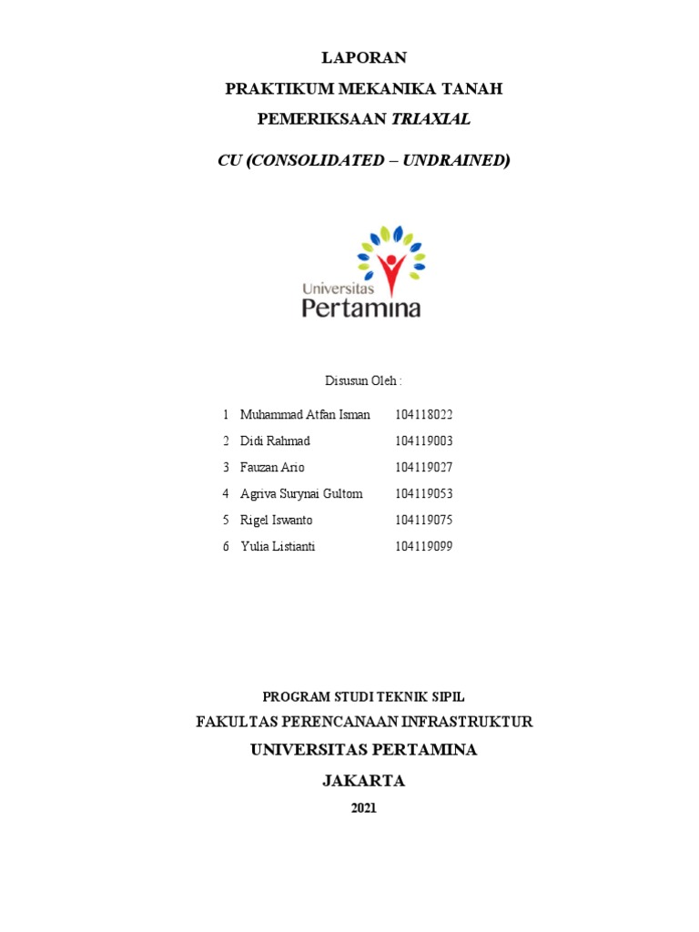10 - Modul 7 - Triaxial Cu | PDF | Komputer | Teknologi & Rekayasa