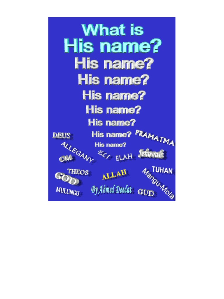 What Is His Name?!! | PDF