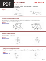 Ejercicios de Codman | PDF | Hombro | Sistema musculoesquelético