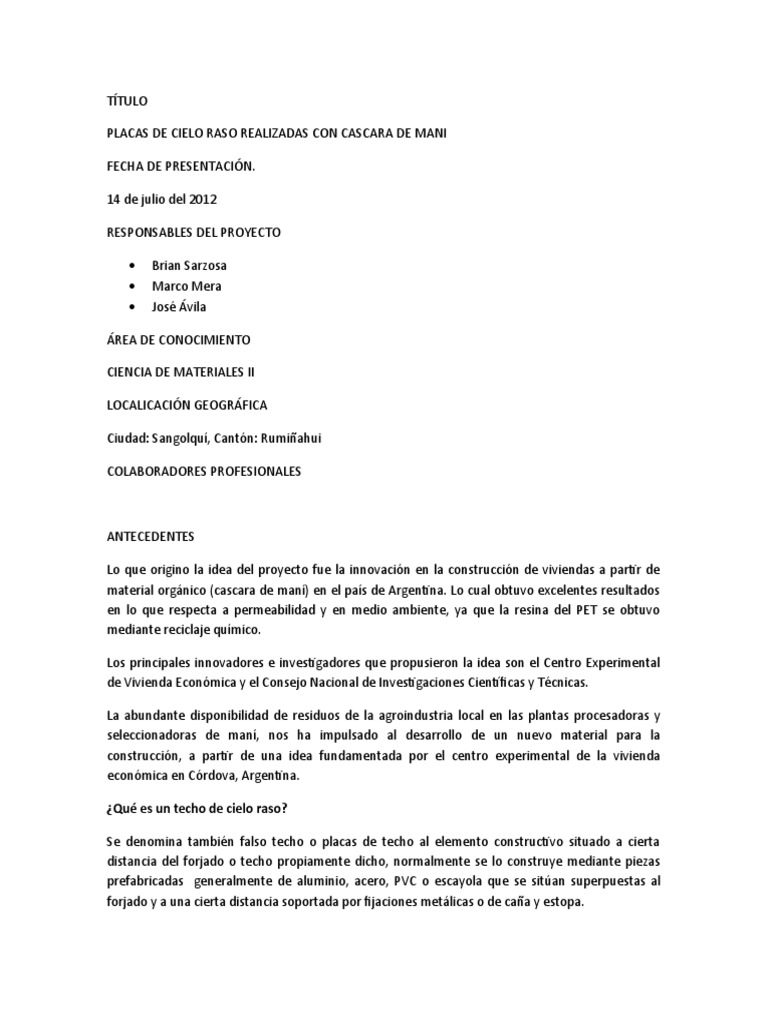 Proyecto de Materiales | PDF | Material compuesto | Materiales