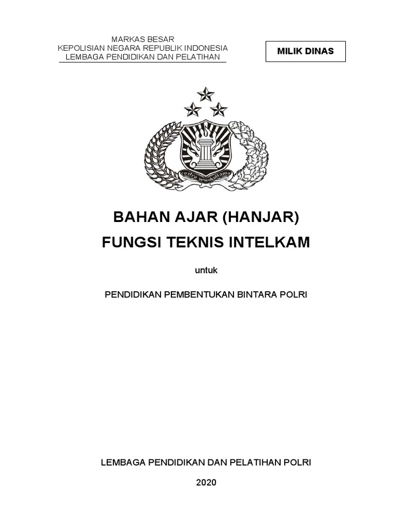 Fungsi Teknis Intelkam | PDF