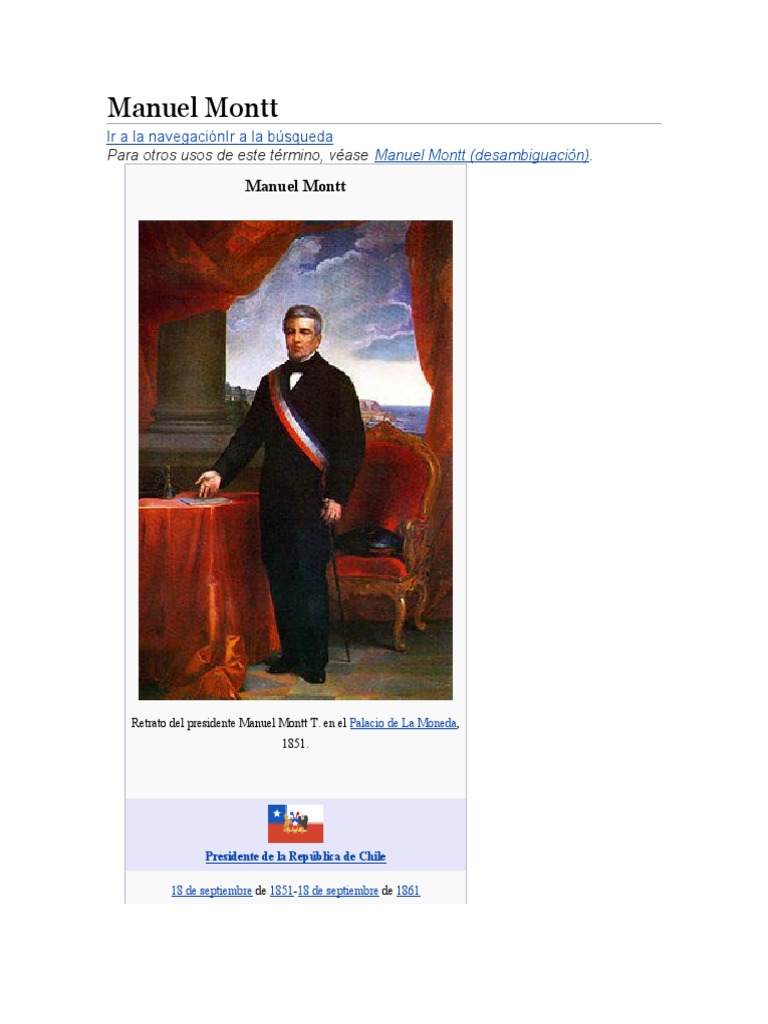 Manuel Montt | PDF | Chile