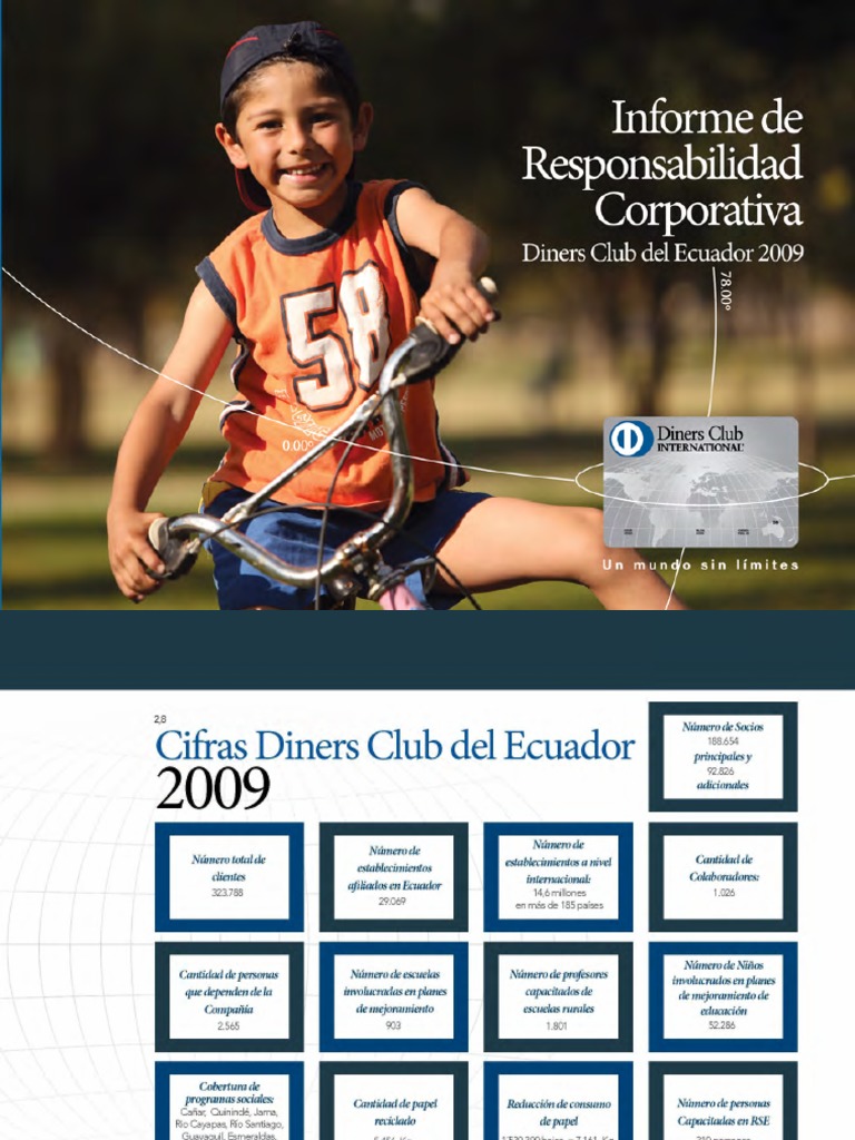 RSE Reporte de Sustentabilidad de Diners Club 2009 | PDF | Calidad ...