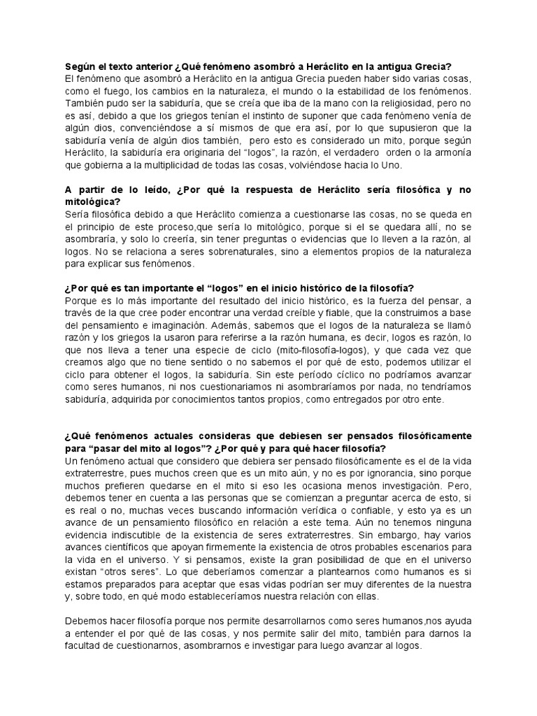 Filosofía - Asombro | PDF | Logos | Razón