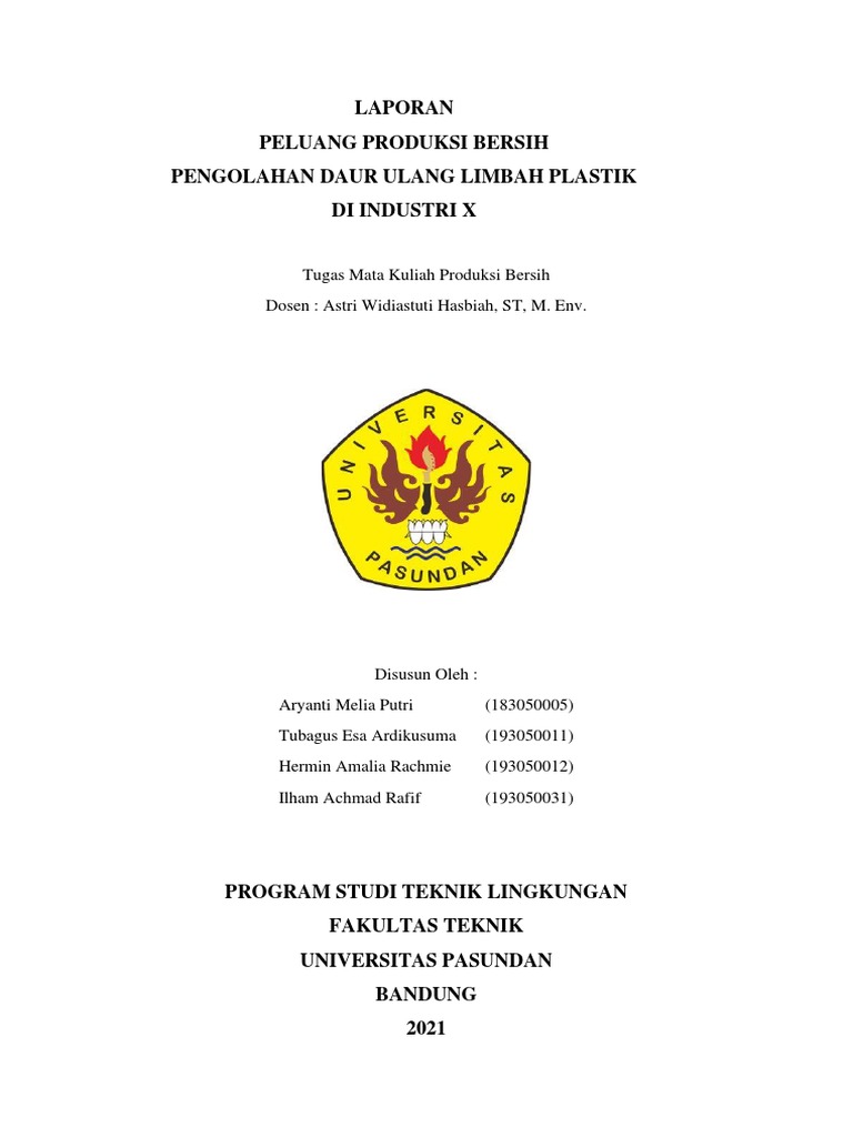 Laporan Produksi Bersih | PDF | Seni