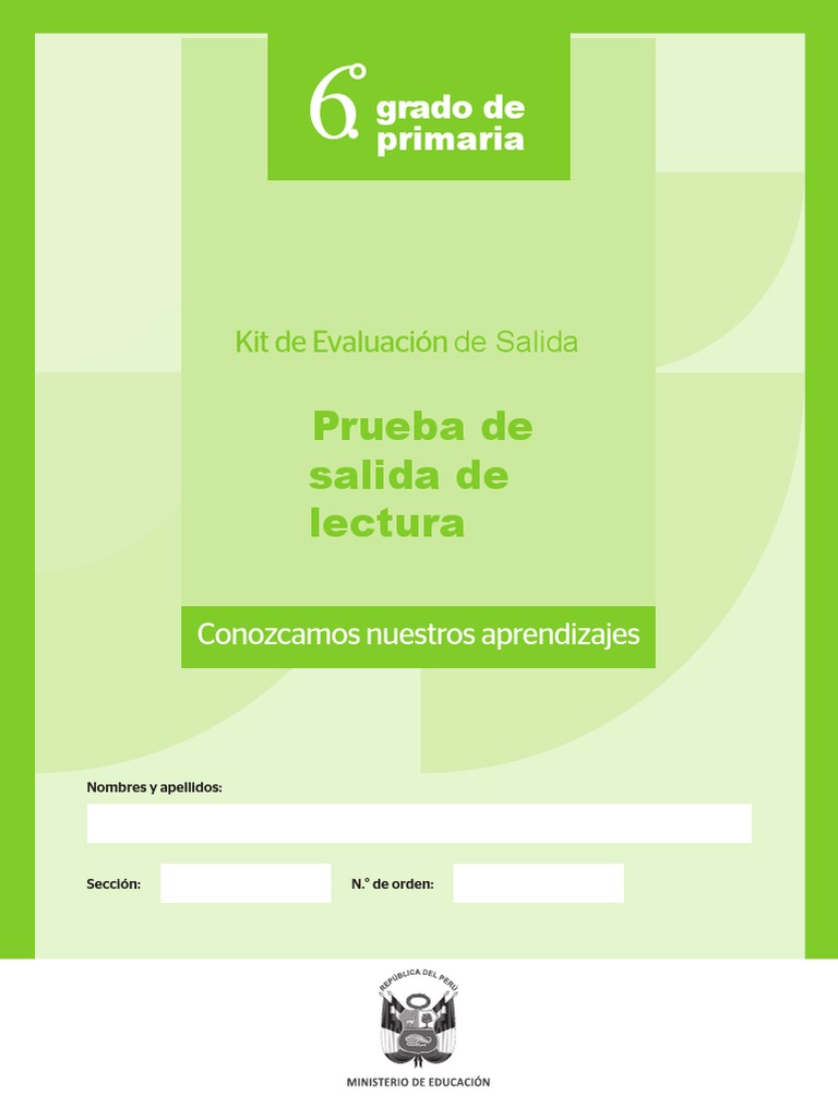 Lectura 6to Grado de Primaria - WEB | PDF