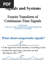 Continuous-Time Fourier Transform Guide | PDF | Fourier Transform | Electronics