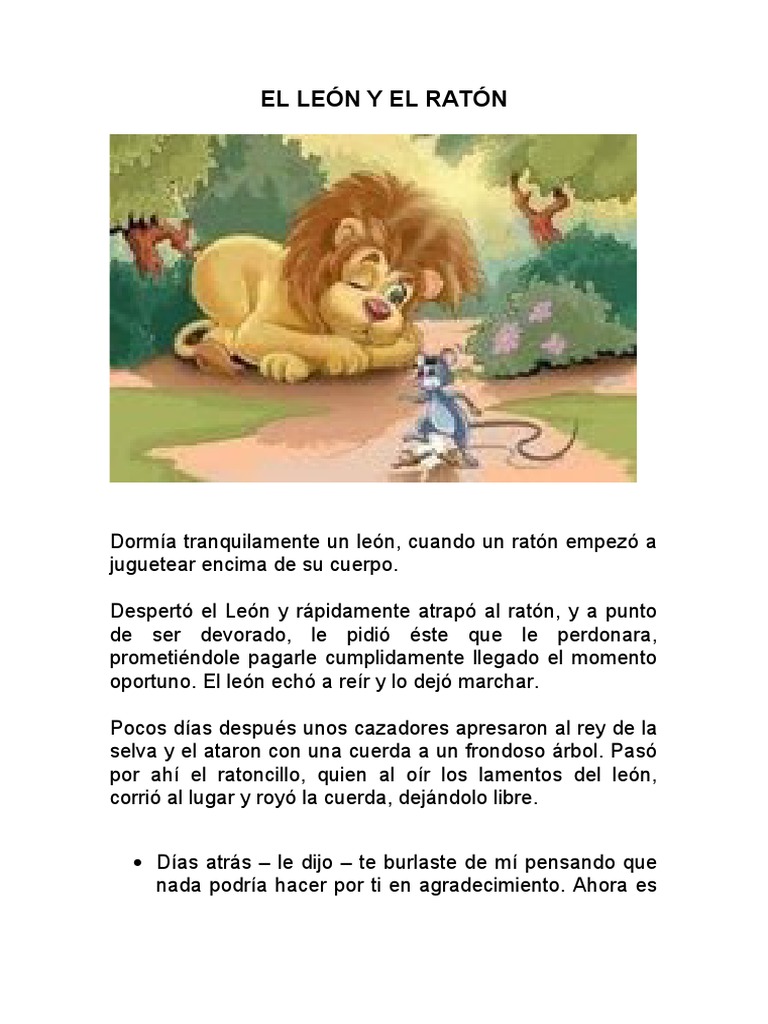 El León y El Ratón | PDF