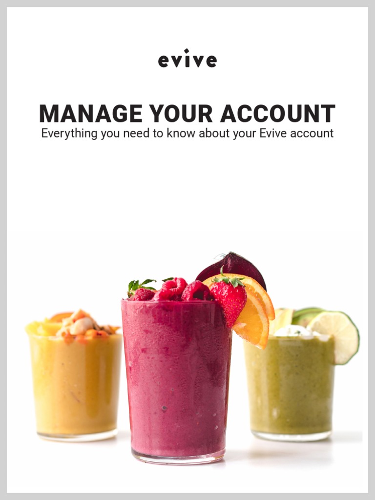 Manage Your Account: Everything You Need To Know About Your Evive ...