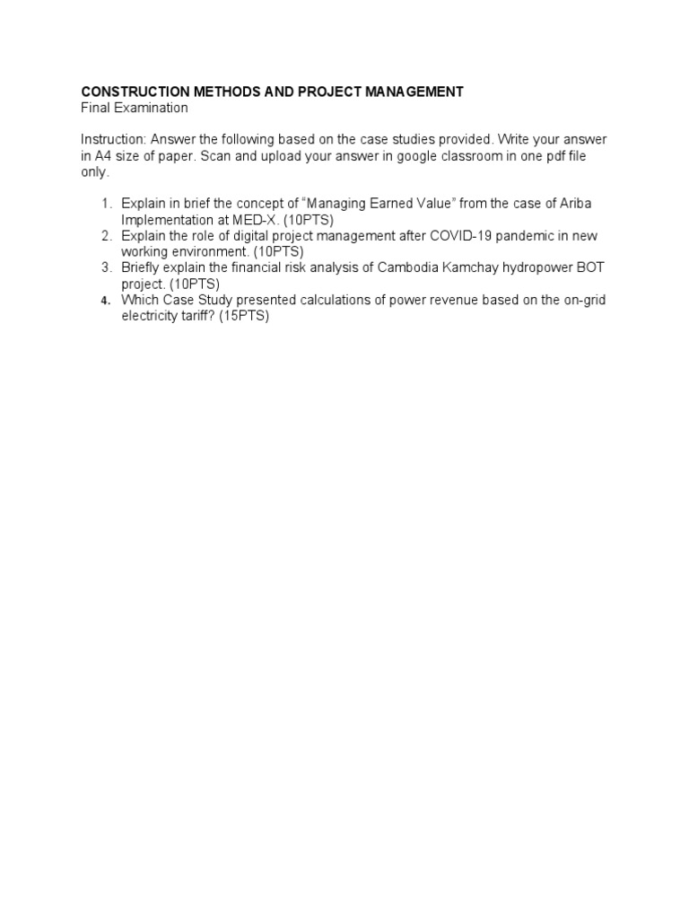 Final Examination in CMPM | PDF