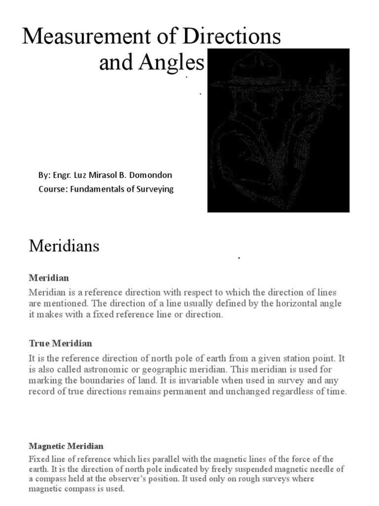 Angles, Bearings, Azimuth, Magnetic Declination | PDF | Azimuth | Angle