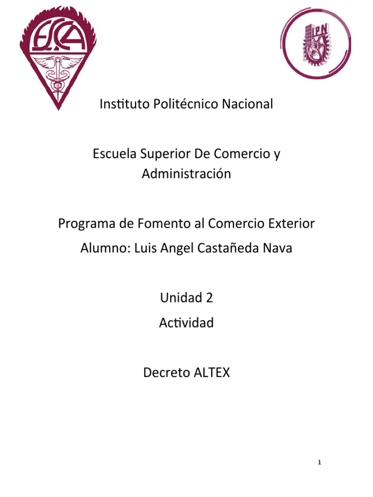Programa ALTEX para Exportadores en México | PDF | Exportaciones | aduana